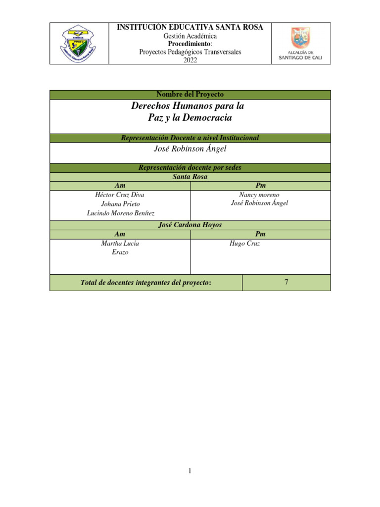 Proyecto Derechos Humanos | PDF | Derechos humanos | Democracia