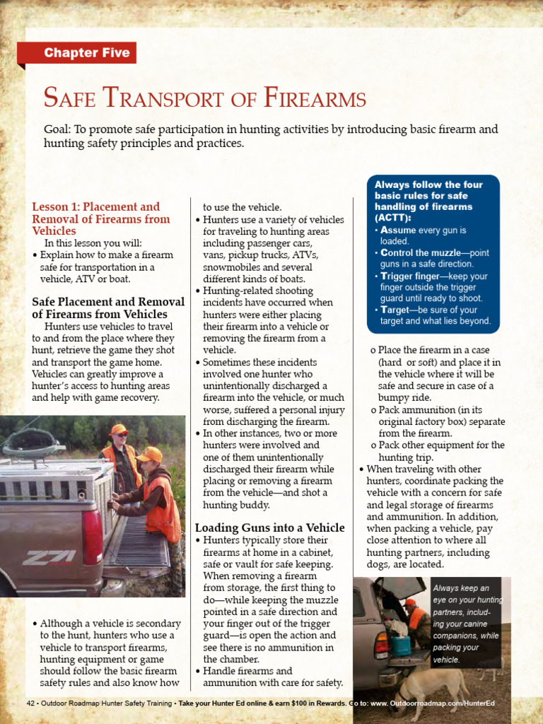 Hunter Safety Training | PDF | Vehicles | Firearms