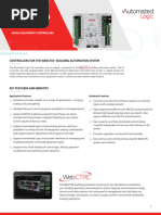 Automatedlogic Se6104a Controller | PDF | Electrical Wiring | Power Supply