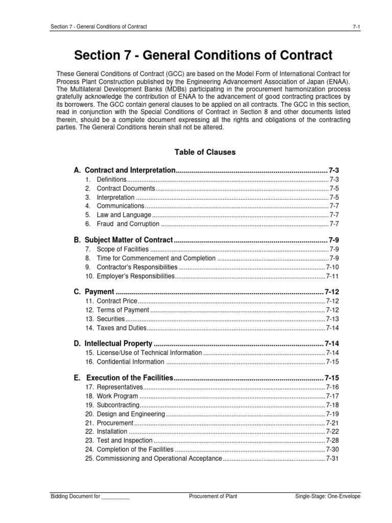 Plant 1S1E Section 7 | PDF | Indemnity | General Contractor