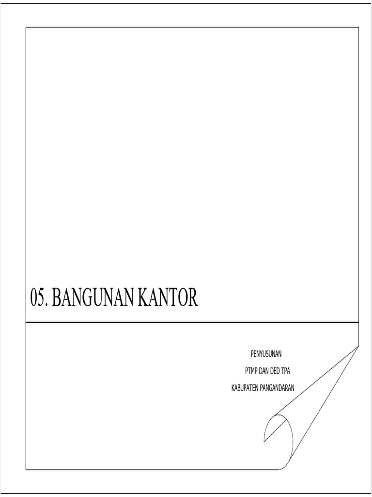 Bangunan Kantor: Penyusunan PTMP Dan Ded Tpa Kabupaten Pangandaran | PDF