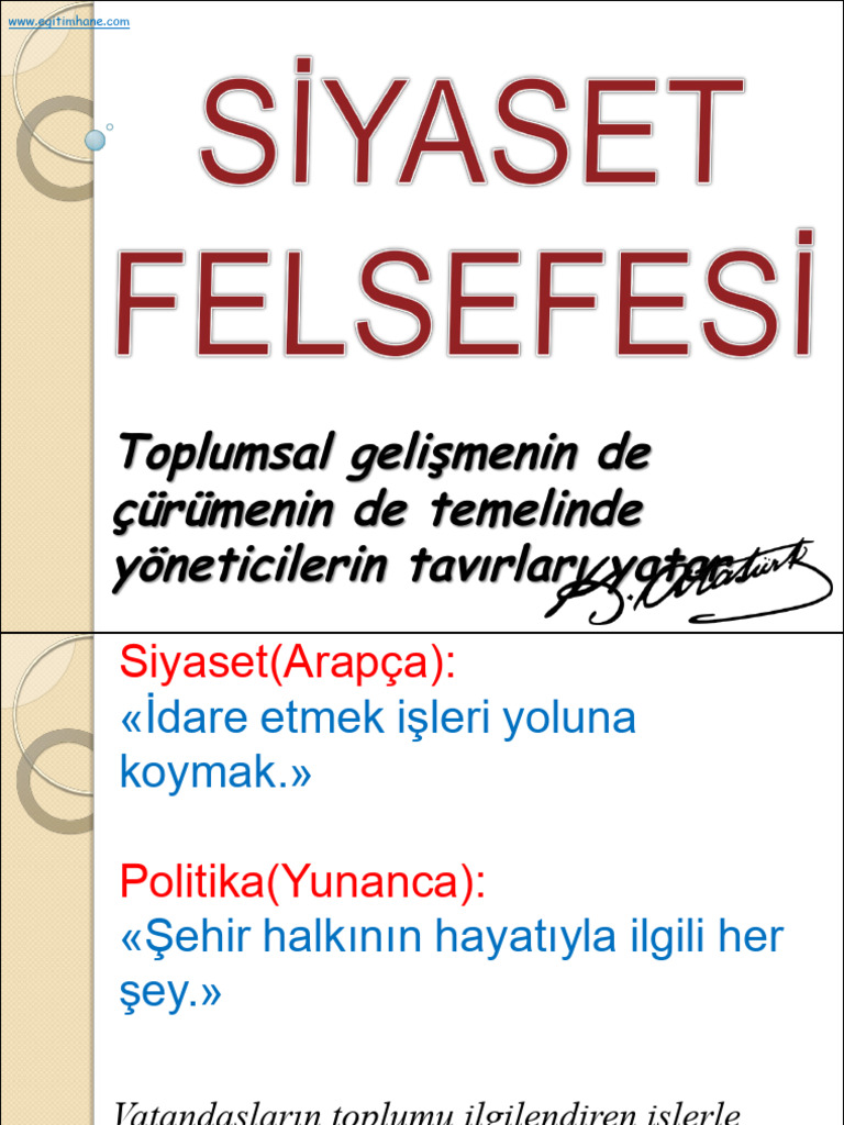 Siyaset Felsefesi | PDF