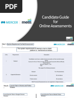 Mettl Assessment: Candidate Guide | PDF | Internet | Web Software