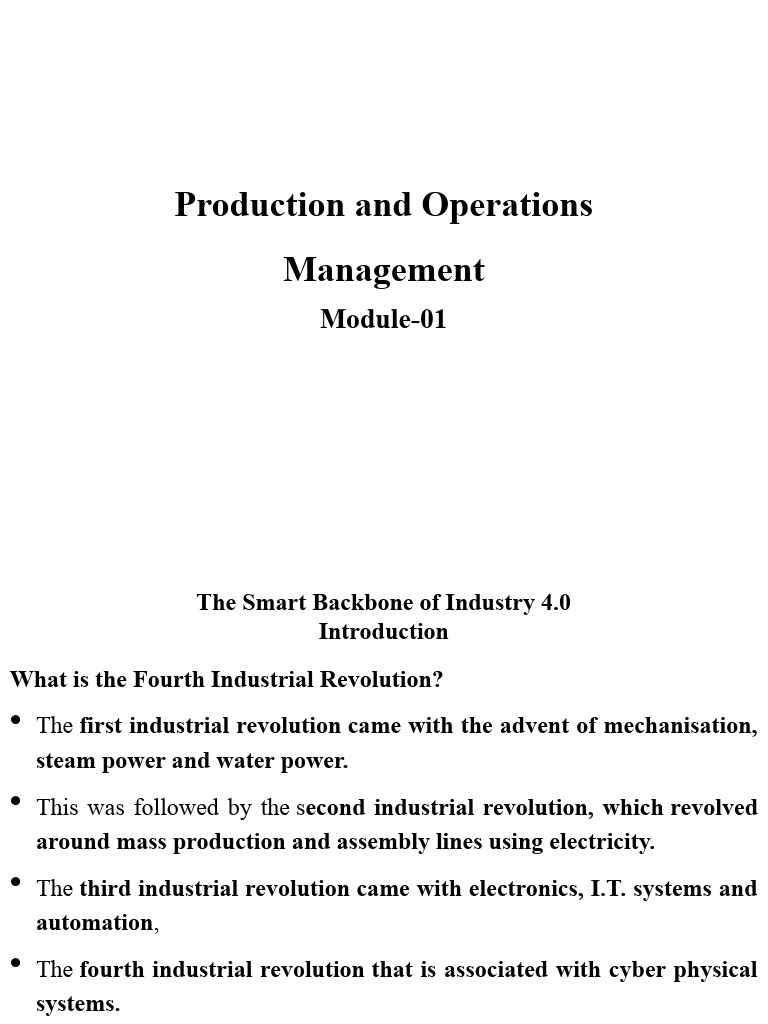 POM-Module-01_2nd SEM | PDF | Internet Of Things | Artificial Intelligence