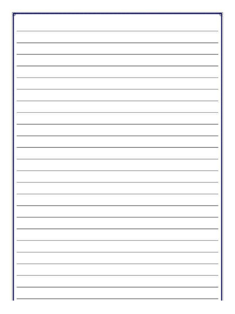 Printable Border-Lined Sheet | PDF