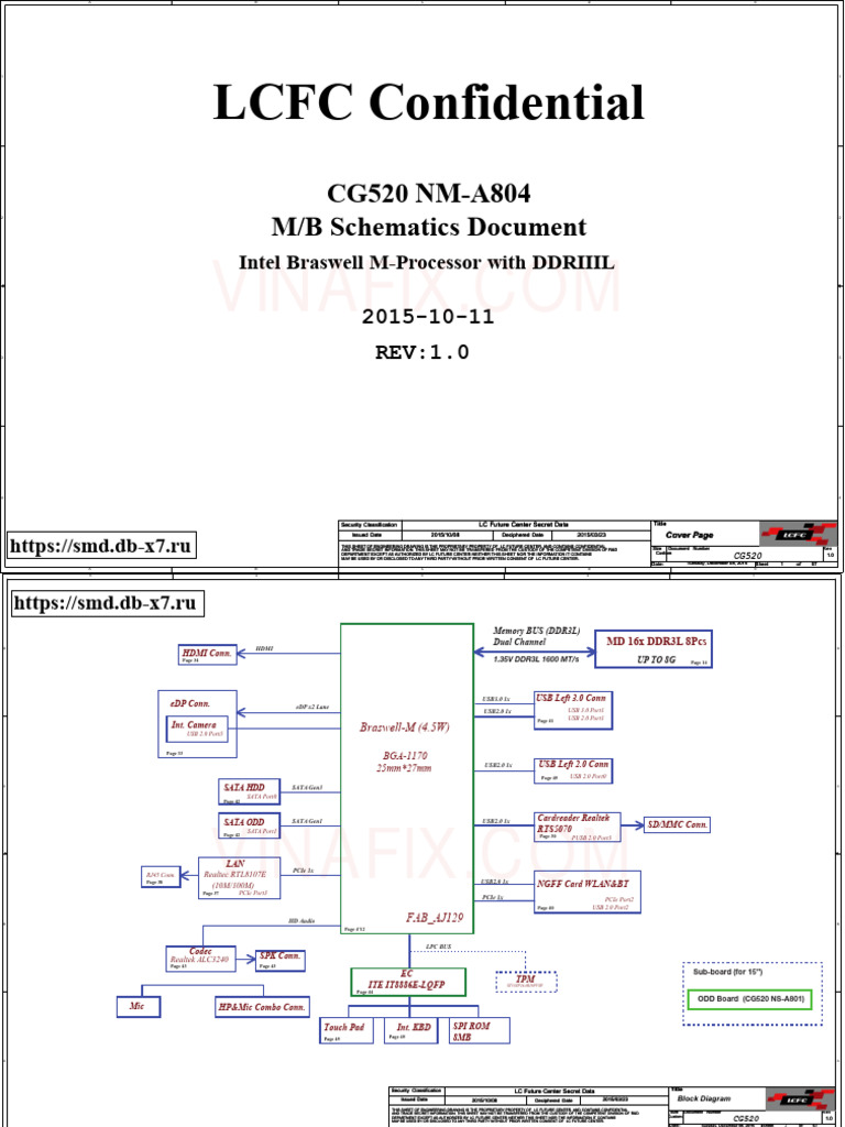LCFC CG520 NM-A801 NM-A804 Rev1.0 Lenovo Ideapad 110-15IBR | PDF | Usb ...