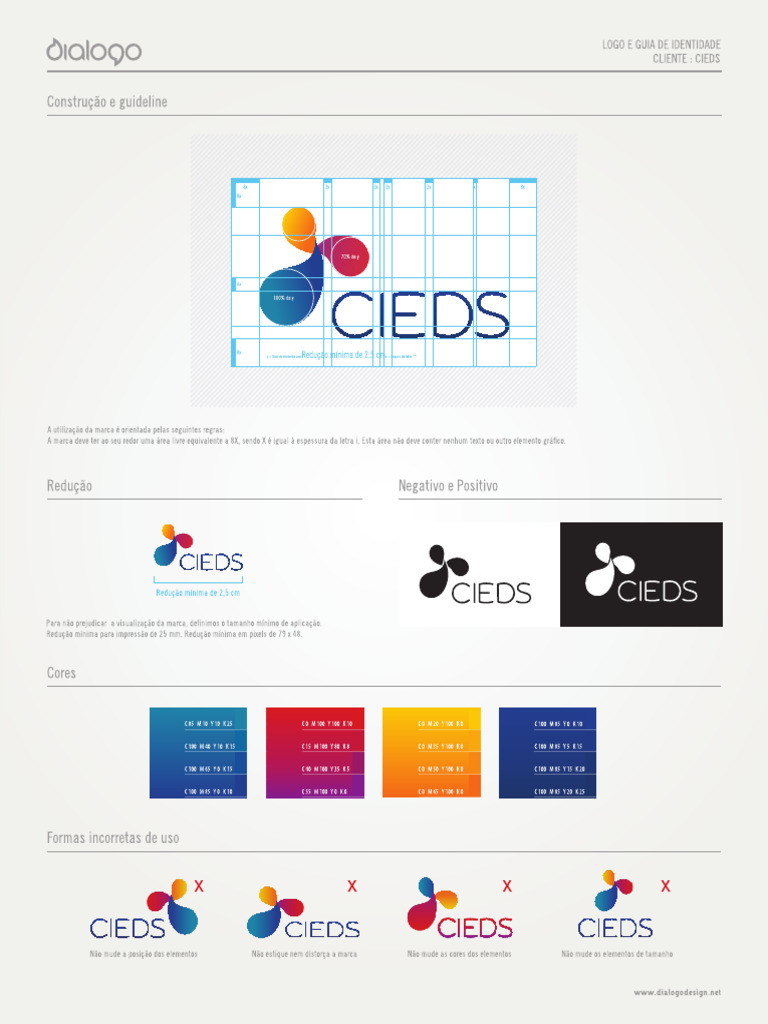 CIEDS - Guia de Aplicação Da Marca | PDF