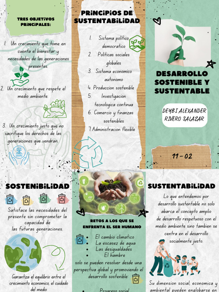 Folleto Desarrollo Sostenible | PDF | Sustentabilidad | Desarrollo sostenible