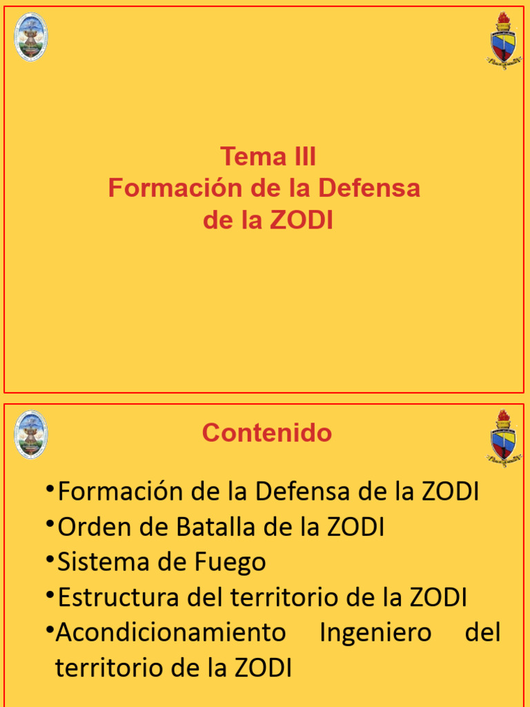 Defensa y Orden de Batalla ZODI | PDF | Invasión | Infantería