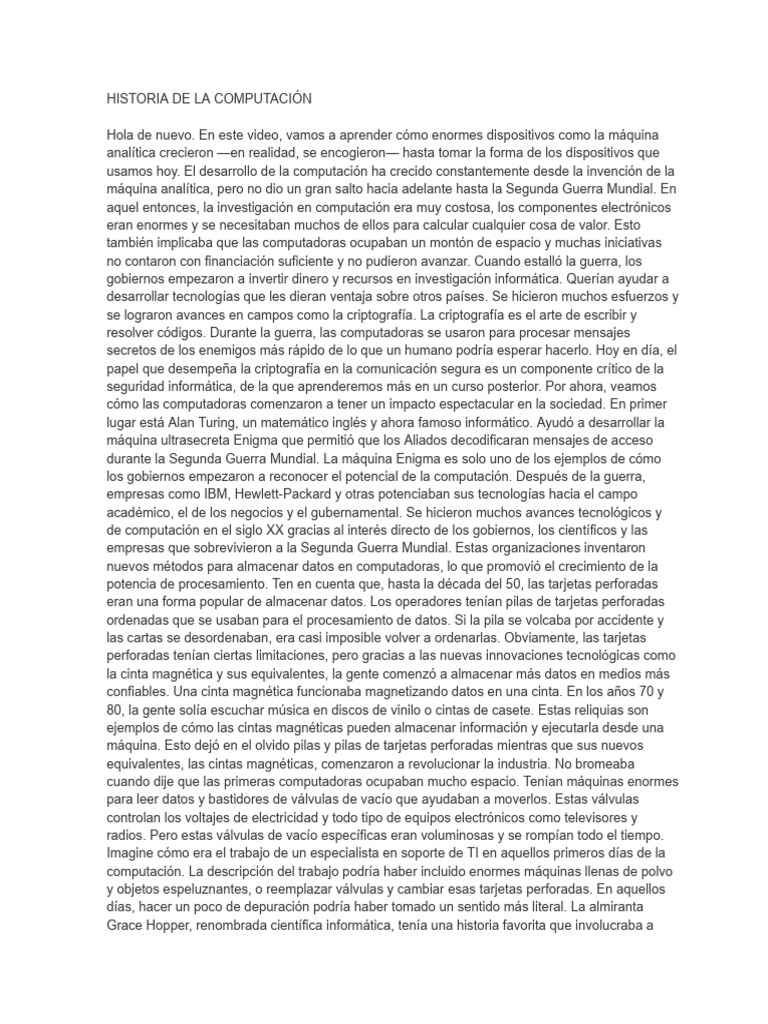 Evolución de la Computación Moderna | PDF | Apple Inc. | Microsoft