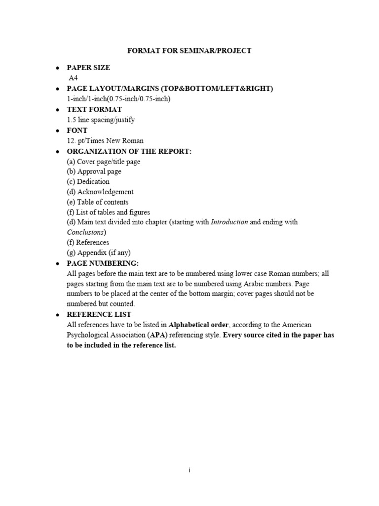 Seminar Format BCHM GSU | PDF | Apa Style | Printing
