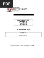 2024 - November Paper 1 - Grade 9 | PDF | Numbers | Mathematics