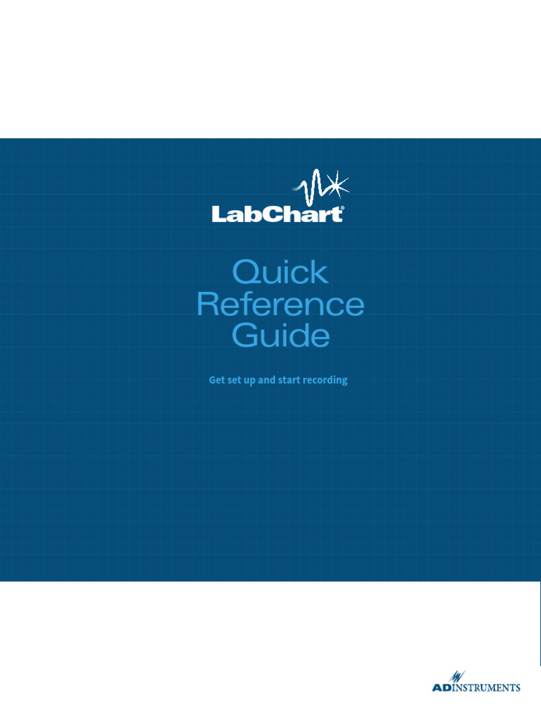 LabChart 8 QRG | PDF | Microsoft Excel | Amplifier