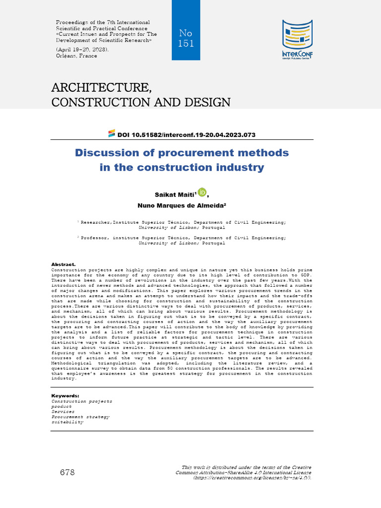Construction Procurement Strategies Explained | PDF | Procurement ...