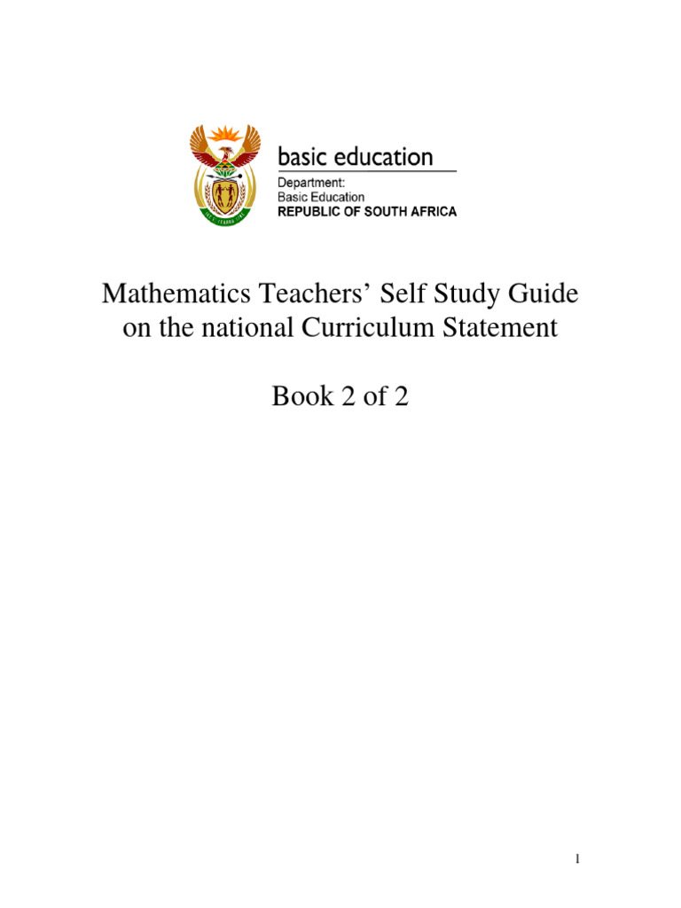 SelfStudy Maths 2010 Book 1teachers Self Study Guide | PDF | Statistics