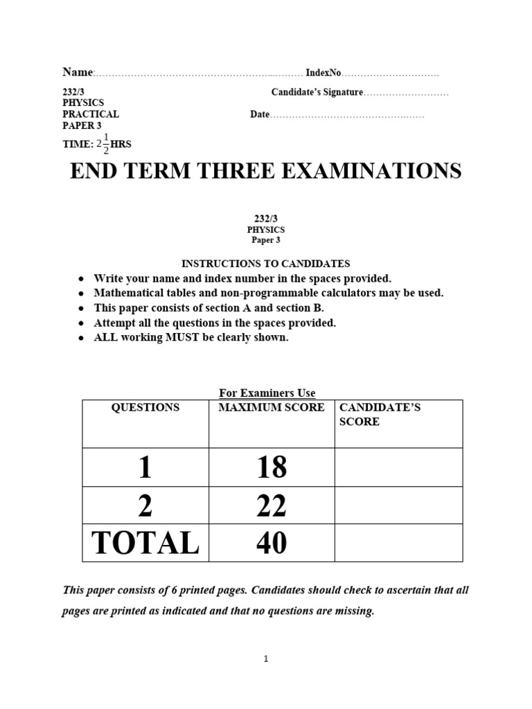 Phy PP3 Physics QSTN F3 2021 Term 3 | PDF | Electrical Engineering