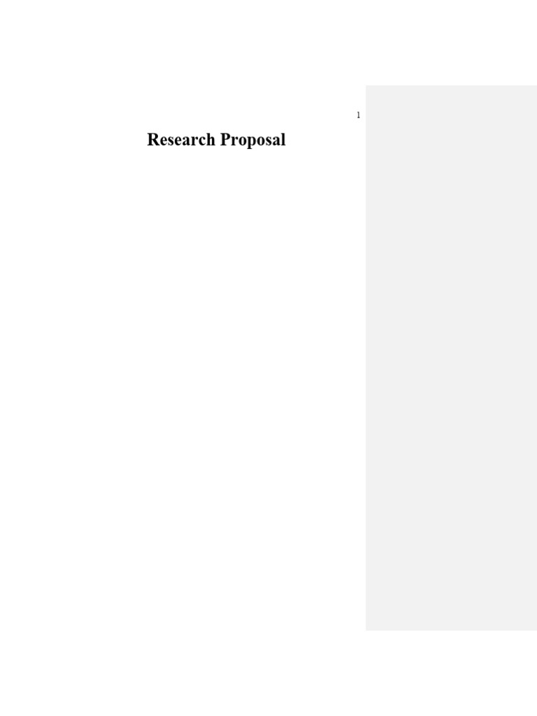 Sample Research Proposal Format and Sample Research | PDF | Employment