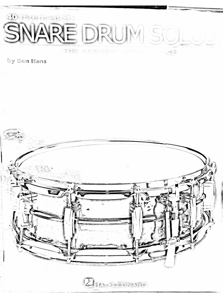 SNARE DRUM SOLOS - BEN HANS | PDF