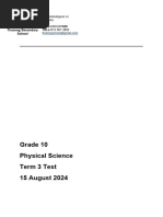 Electrical Technology Grade 10 Power Systems Term 2 - 2024 Final | PDF ...