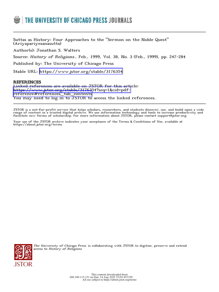 Theravada Suttas: Historical Insights | PDF | Buddhist Texts | Pali