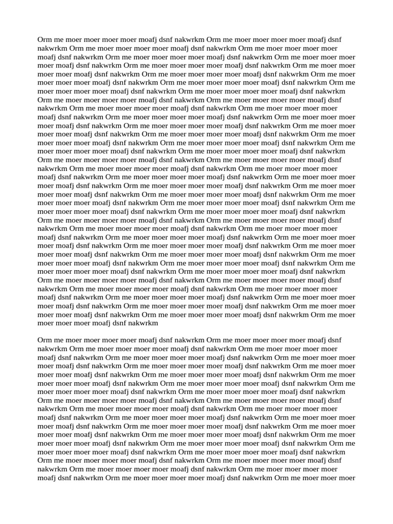 Orm Me Moer Moer | PDF