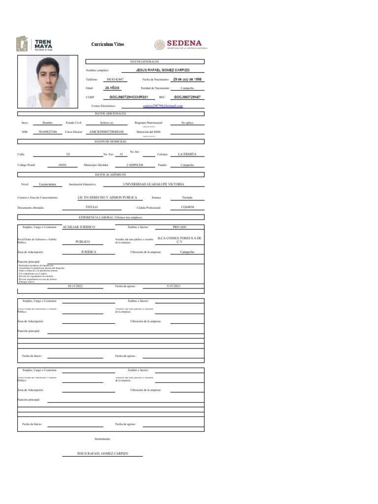 CV Tren Maya 2024 | PDF | Business