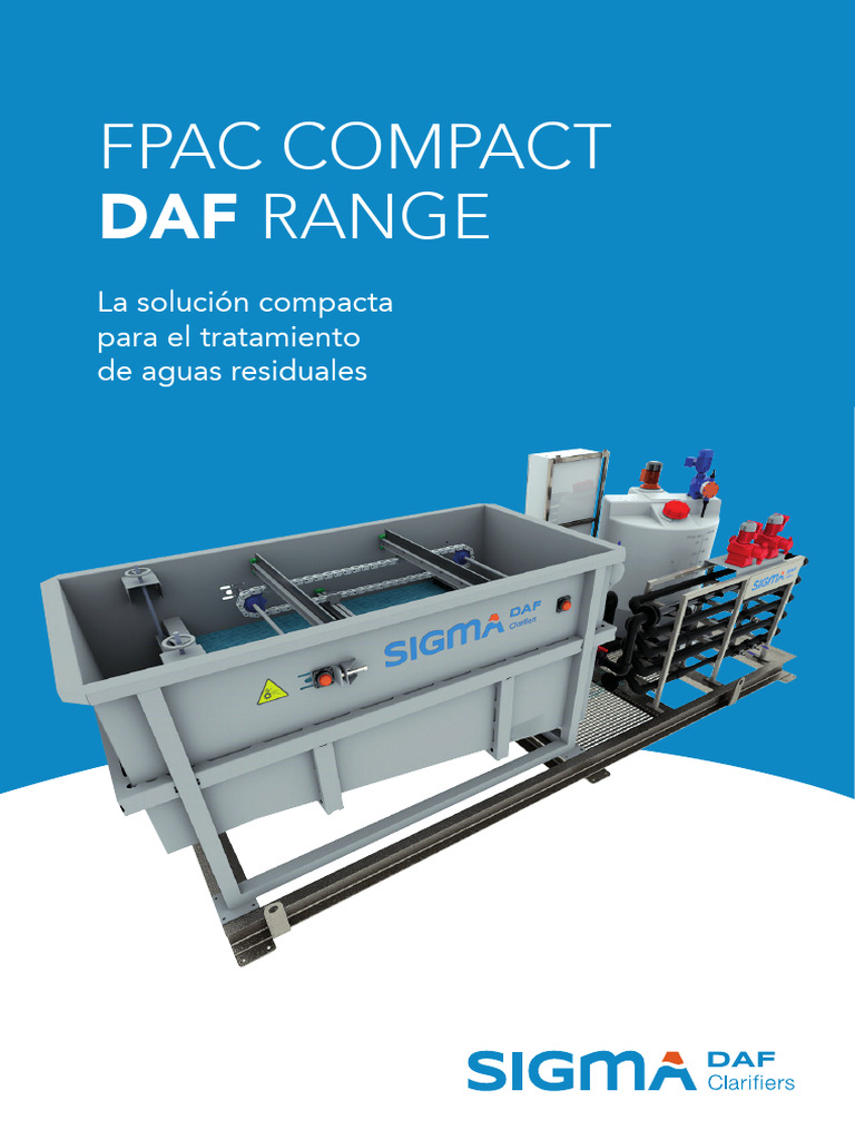 Daf Ficha Fpac Compact Es | PDF | Aguas residuales | Tratamiento de aguas residuales