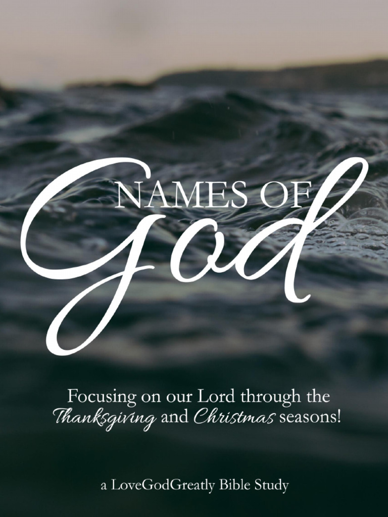 Names of God Study Journal | PDF | Glory (Religion) | Jesus