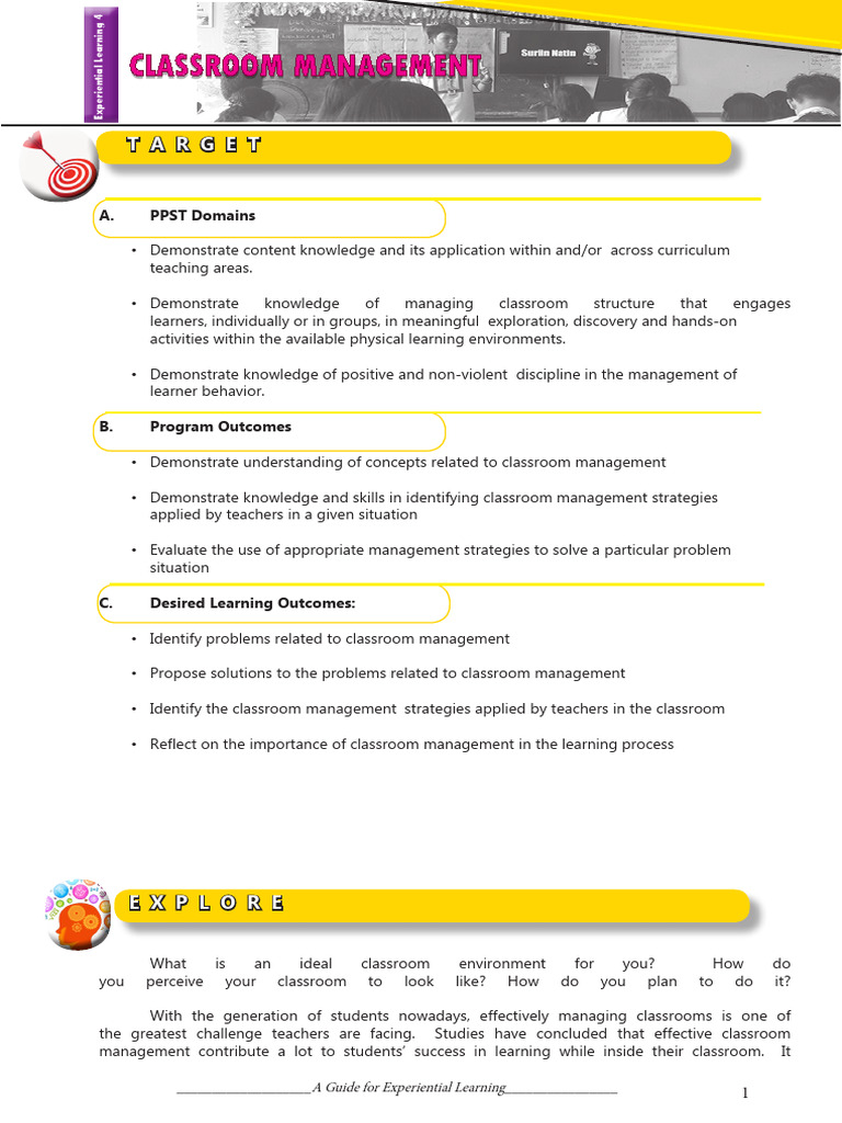 Experiential Learning 4 | PDF | Classroom Management | Learning