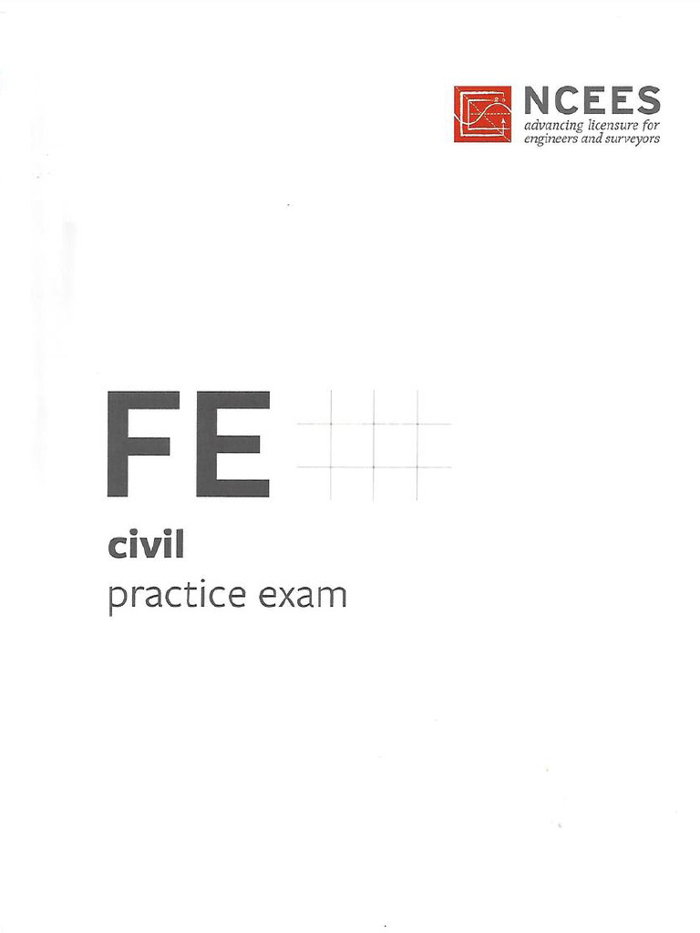 Fe Civil Practice Exam | PDF