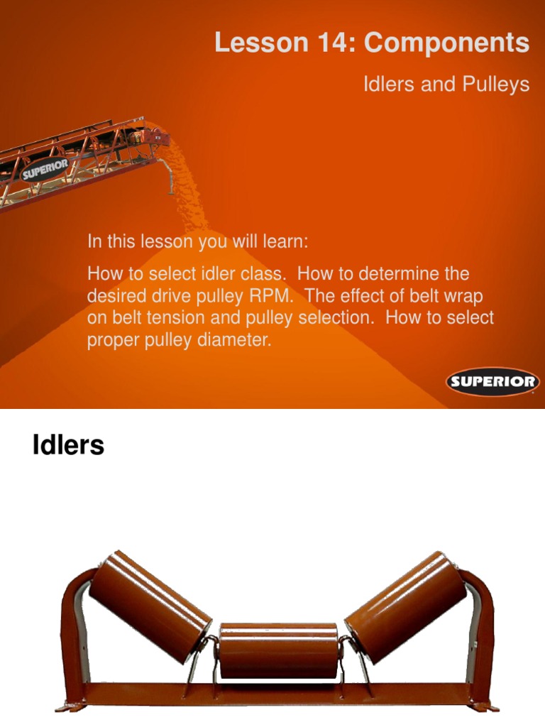 Idler and Pulley Selection Guide | PDF | Belt (Mechanical ...