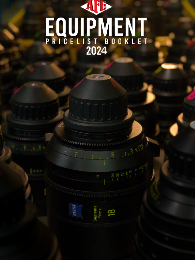 Equipment Price List Booklet 170724-2nd Template | PDF | Camera Lens ...
