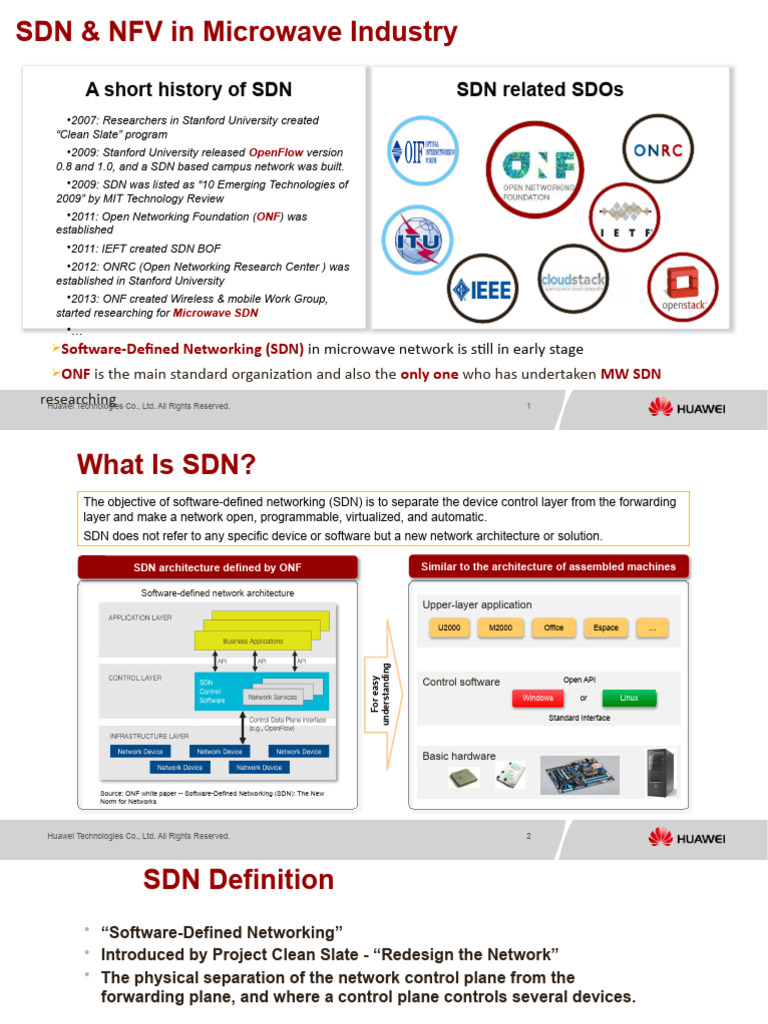 Huawei SDN Solutions Overview | PDF | Computer Network | Network Topology
