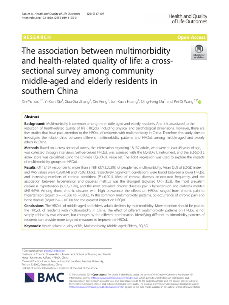 2019 Article 1175 | PDF | Chronic Condition | Medicine