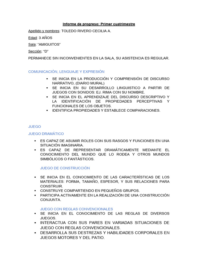 Informe de Progreso 2023 | PDF | Conocimiento | Aprendizaje