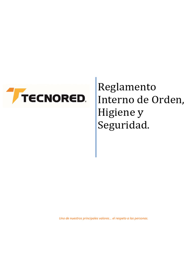 Reglamento Interno de Orden, Higiene y Seguridad 2022-2024 Versión Final 110722 | PDF | Tiempo ...