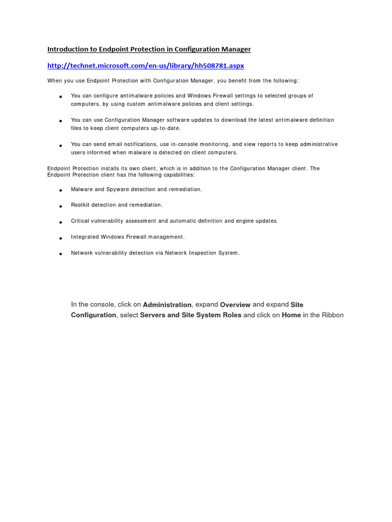 5 System Center 2012 Configuration Manager Endpoint Protection | PDF ...
