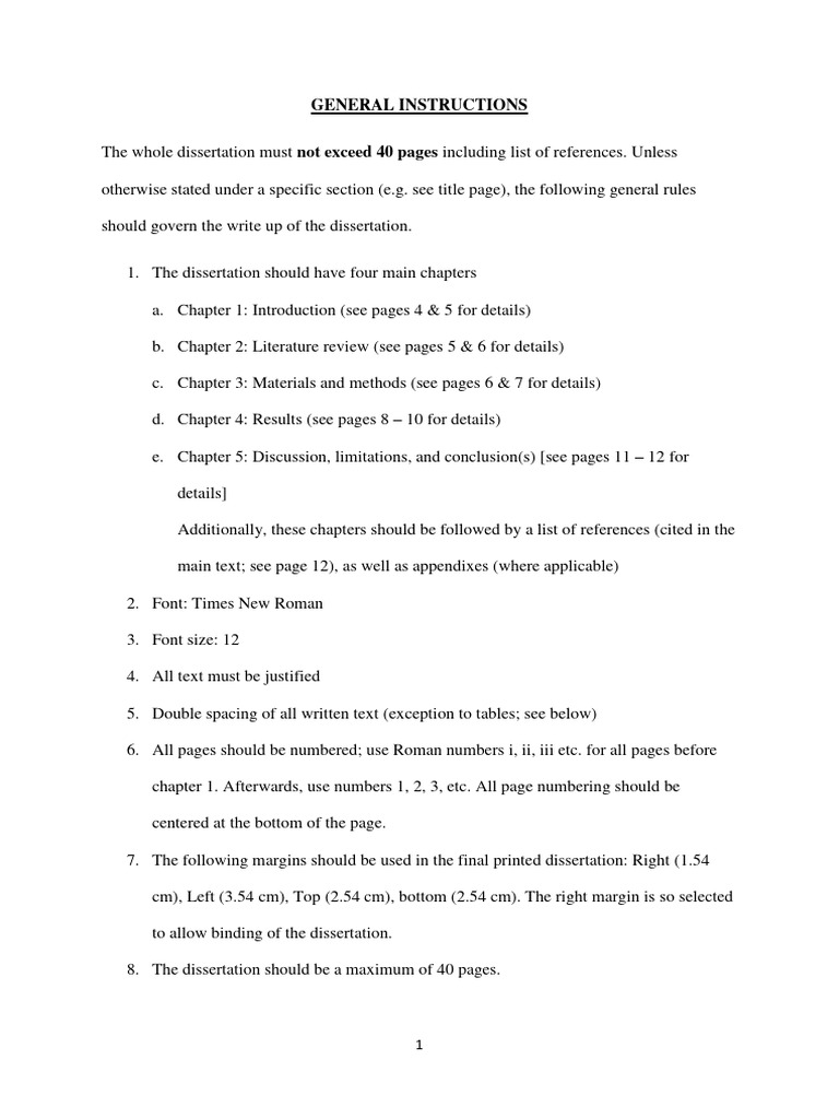 Dissertation Writing Guidelines | PDF | Experiment | Thesis