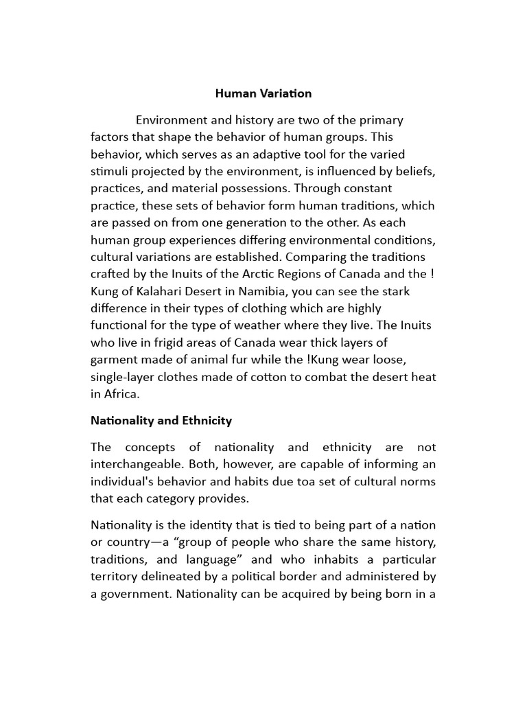 Understanding Human Variation and Identity | PDF | Gender | Gender Studies