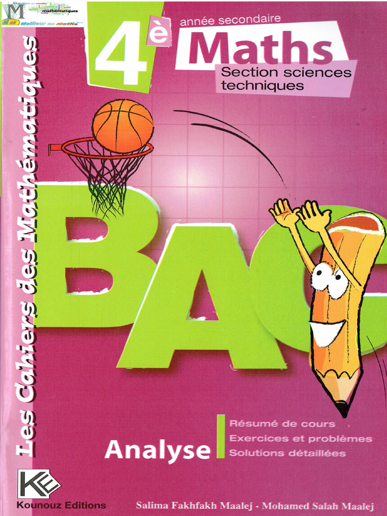 Cahiers 1 Maths Analyse Bac Tech | PDF