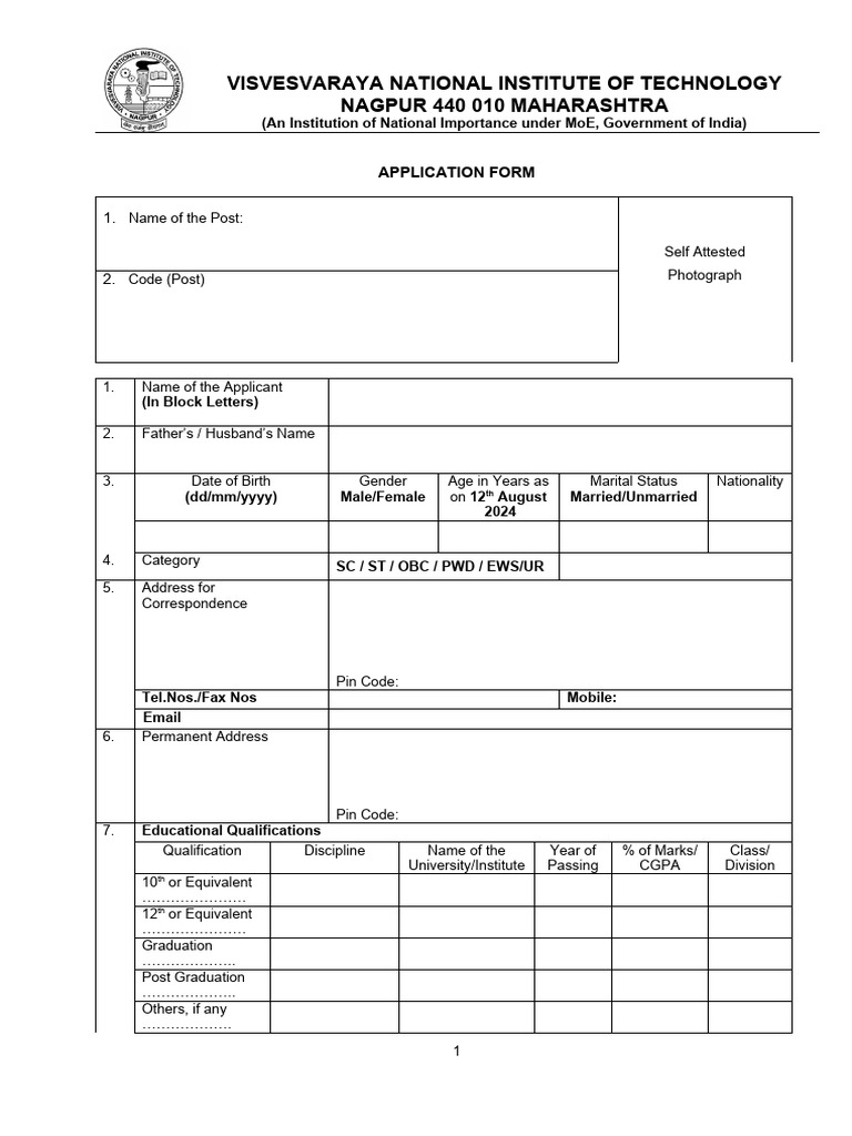 Application Format | PDF