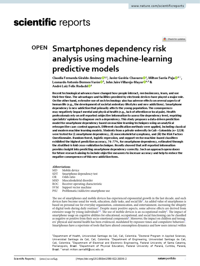 s41598-022-26336-2 Machine Learning | PDF | Sampling (Statistics ...