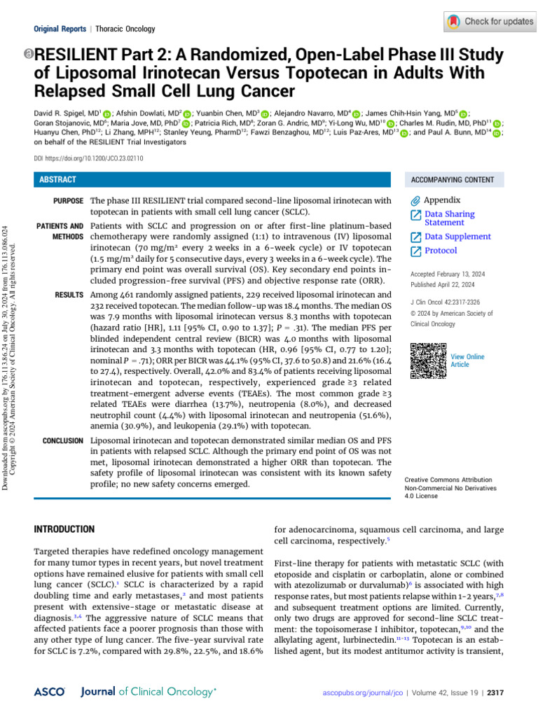 Spigel Et Al 2024 Resilient Part 2 A Randomized Open Label Phase III ... Spigel Et Al 2024 Resilient Part 2 A Randomized Open Label Phase III ...
