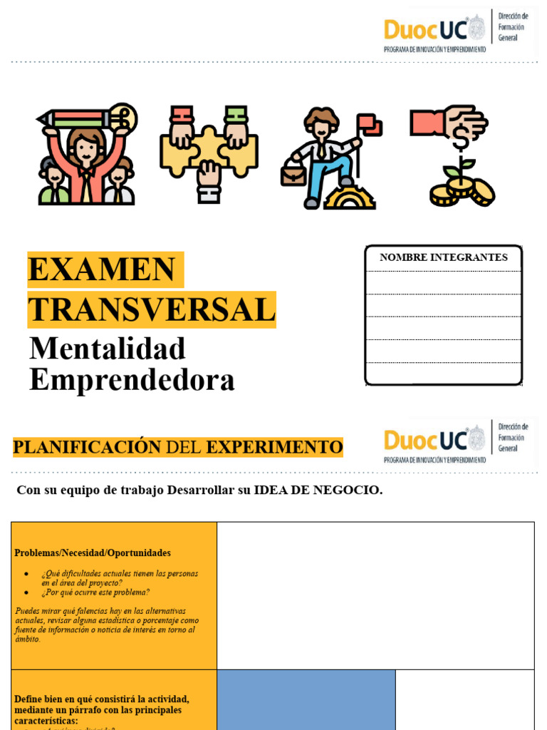 Bitácora ET Mentalidad Emprendedora | PDF | Evaluación | Metodología de encuesta