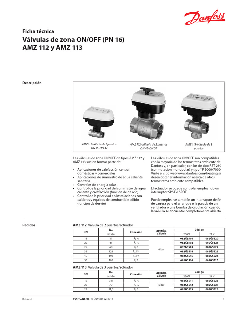 Danfosss AMZ | PDF | Cambiar | Equipo