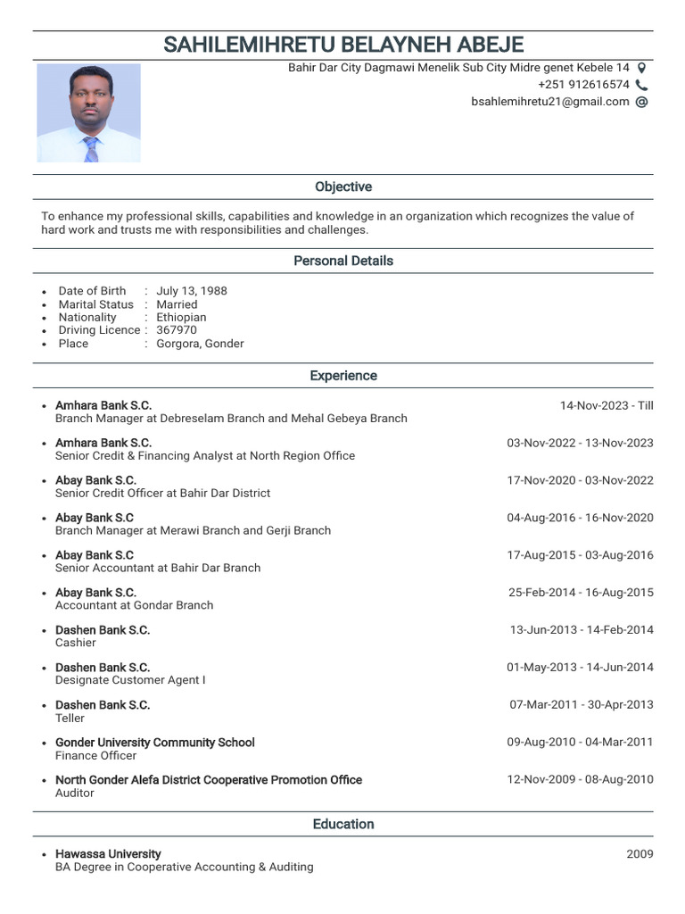 CV_202407232209191 | PDF | Ethiopia