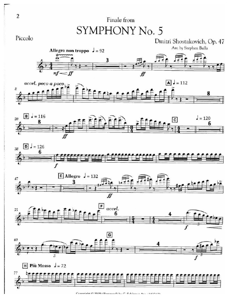 Idoc - Tips Shostakovich Sym 5 Finale All Instruments | PDF