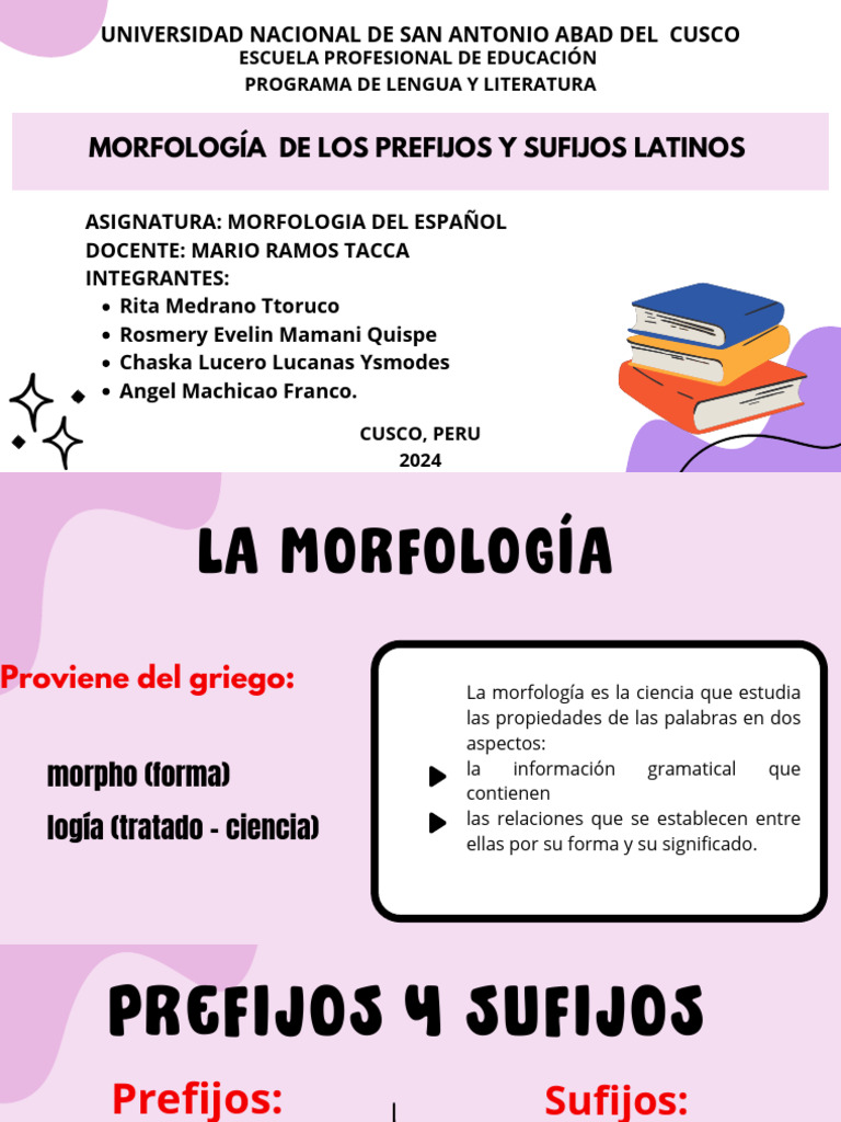 Morfología de Los Prefijos y Sufijos Latinos - 20240725 - 182630 - 0000 ...