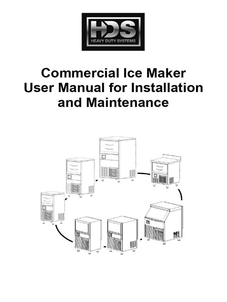 HDS Ice Vertical Cube Ice Machine Manual | PDF | Ice | Water