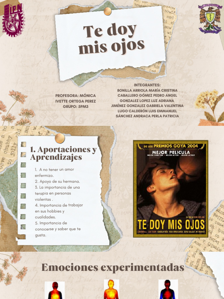 Te Doy Mis Ojos | PDF | Las emociones | Sicología